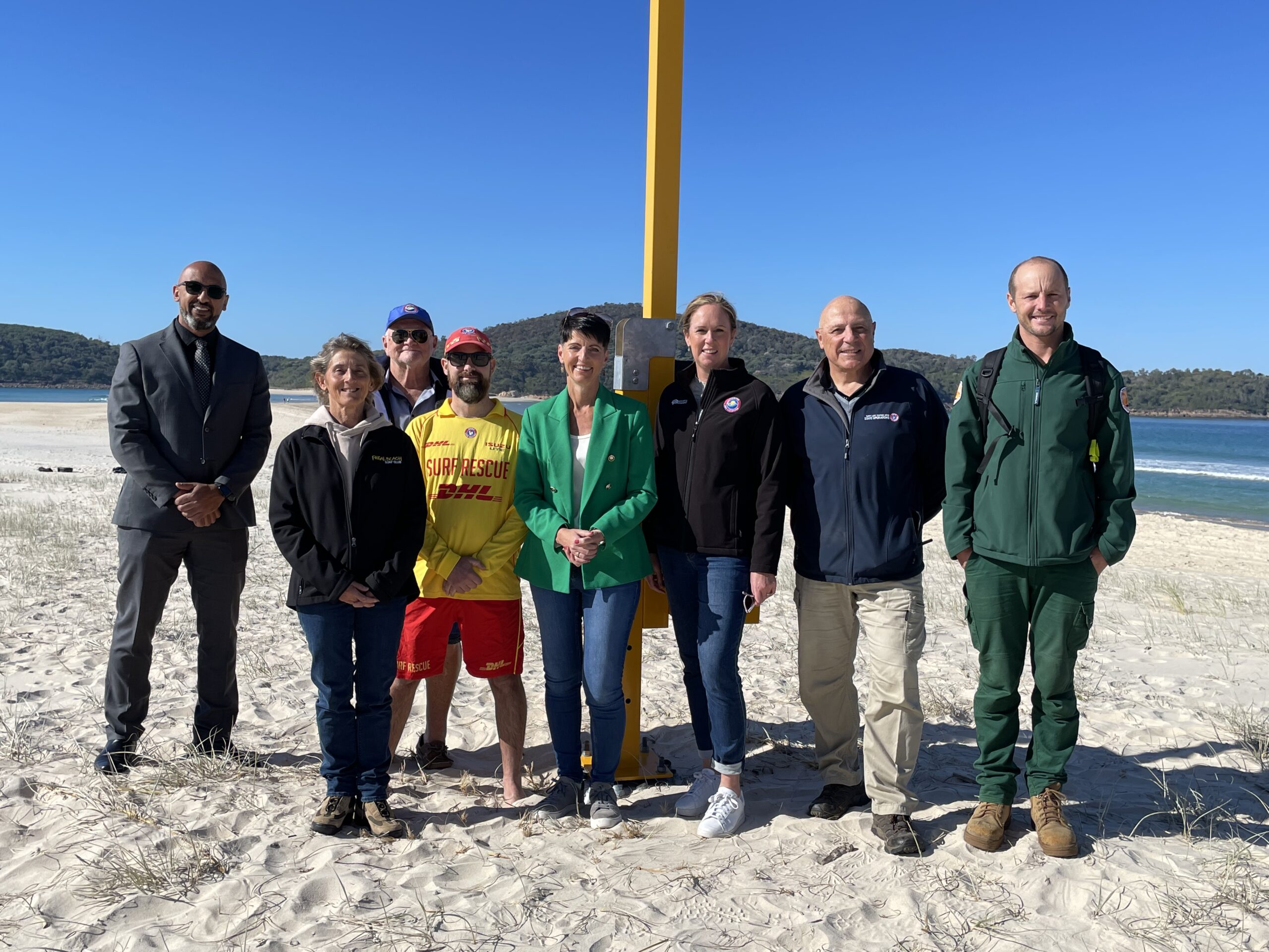 New Beacons to Keep Swimmers Safe at Fingal - Surf Life Saving NSW